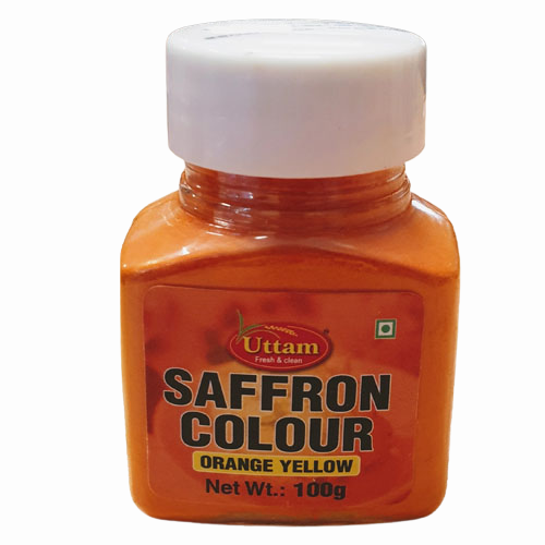 SAFFRON YELLOW COLOUR 100G UTTAM – The Indian bazar in Melbourne